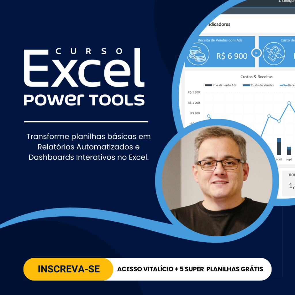 Curso Excel Power Tools: Criação de Planilha Profissionais - Dashboard ...